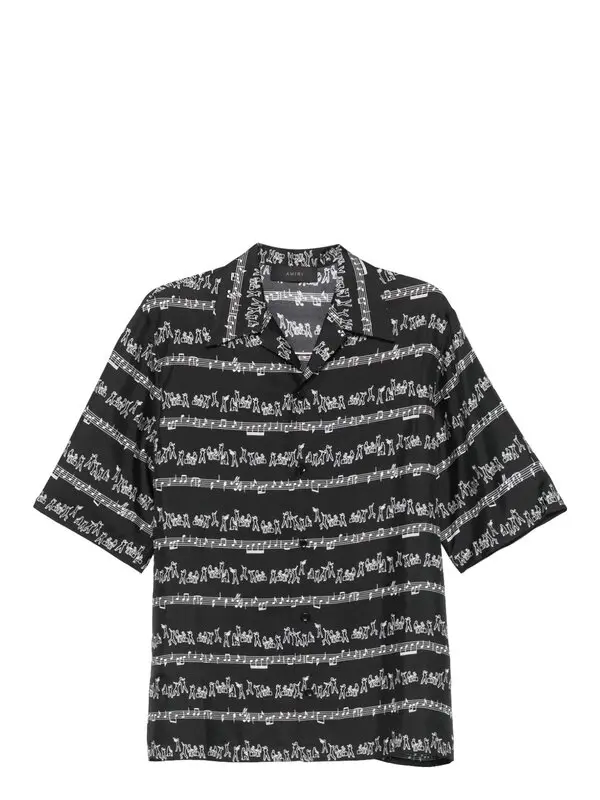 Amiri Jazz Band Shirt - Black