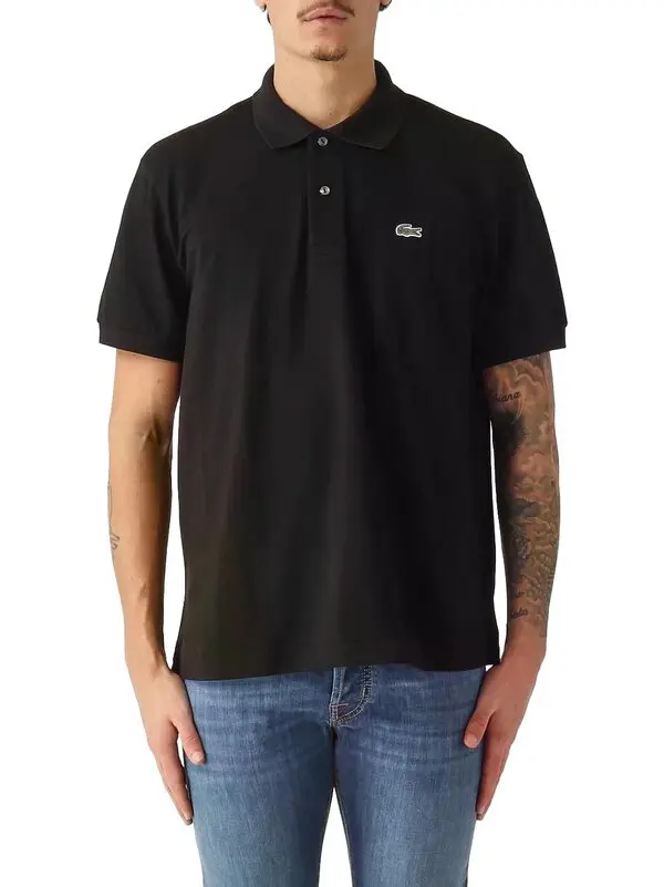 Lacoste Classic Fit L.12.12 Piqué Polo Shirt - Black