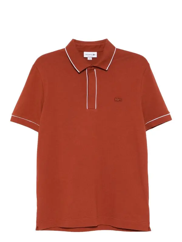 Lacoste Paris Stretch Piqué Polo Shirt - Red