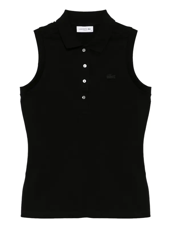 Lacoste Logo-patch Tank Top - Black