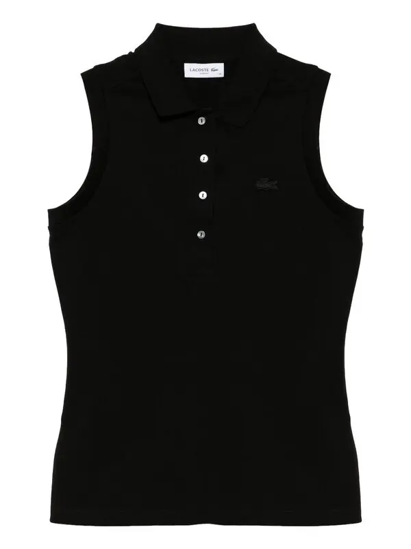 Lacoste Logo-patch Tank Top - Black