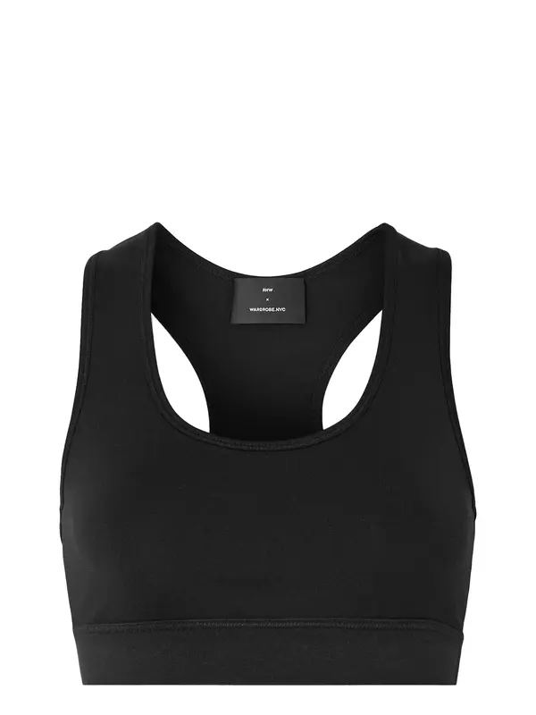 Wardrobe.NYC Rhw Stretch-jersey Sports Bra - Black
