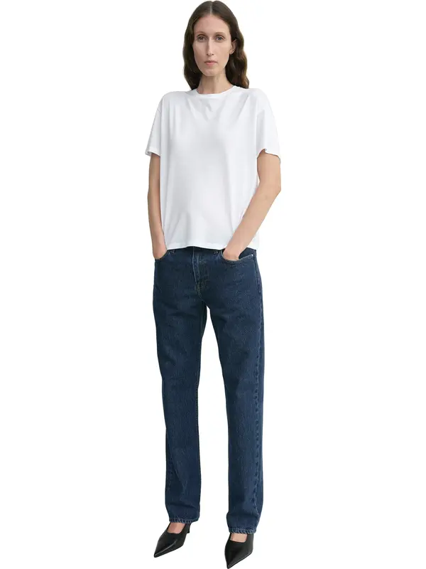 TOTEME Low Straight Leg Jeans - Indigo