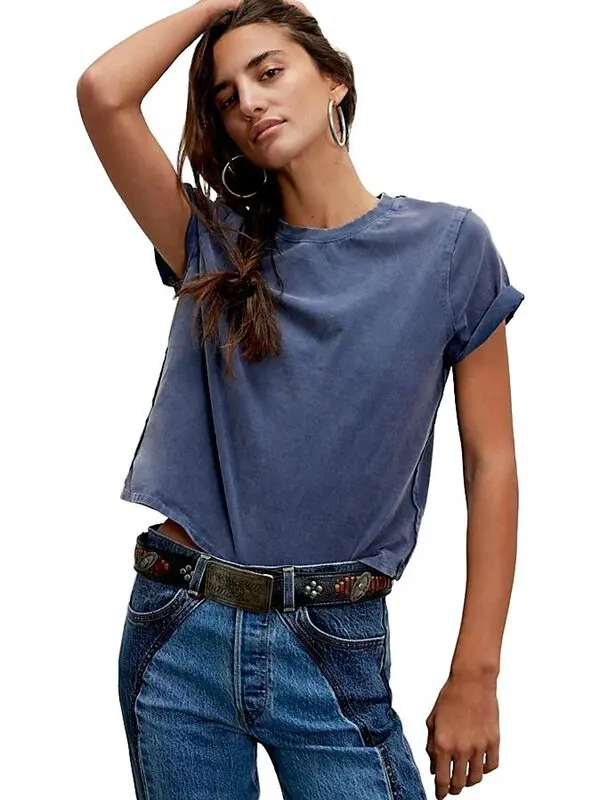 Free People Everyday Tee - Dark Denim
