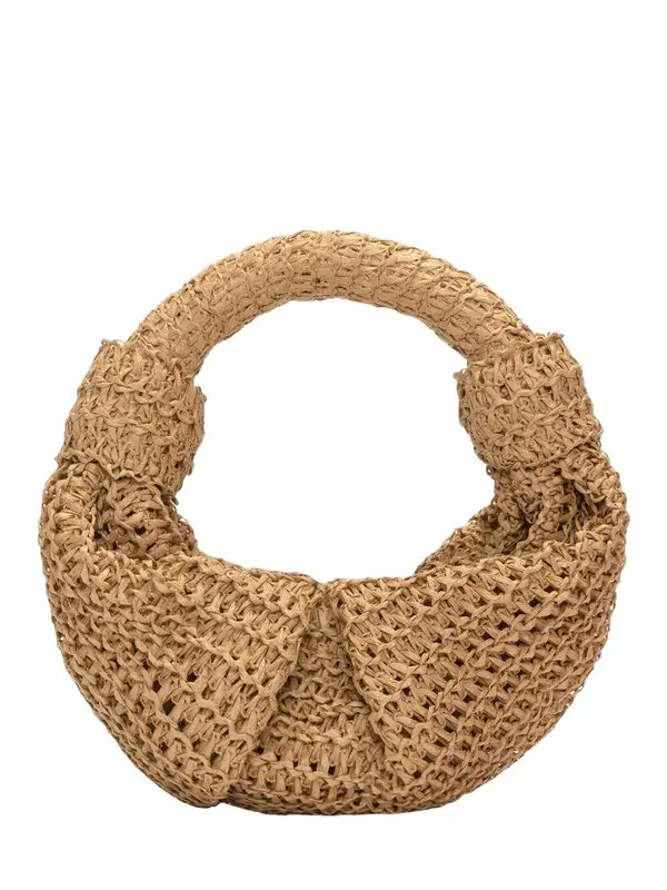 SIMONMILLER Raffia Lopsy Handbag - Natural