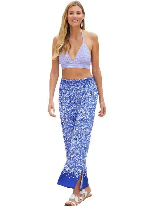 CABANA LIFE Upf 50+ Palazzo Pants - Seaside Floral