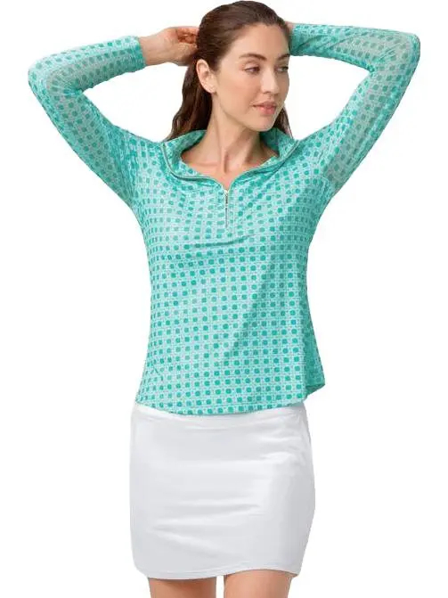CABANA LIFE 1/4 Zip Sport Top - Flora