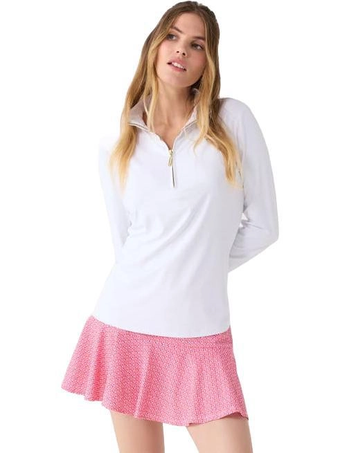CABANA LIFE 1/4 Zip Sport Top - White