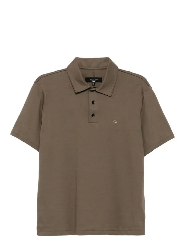 Rag & Bone Pure Pima Polo Shirt - Green