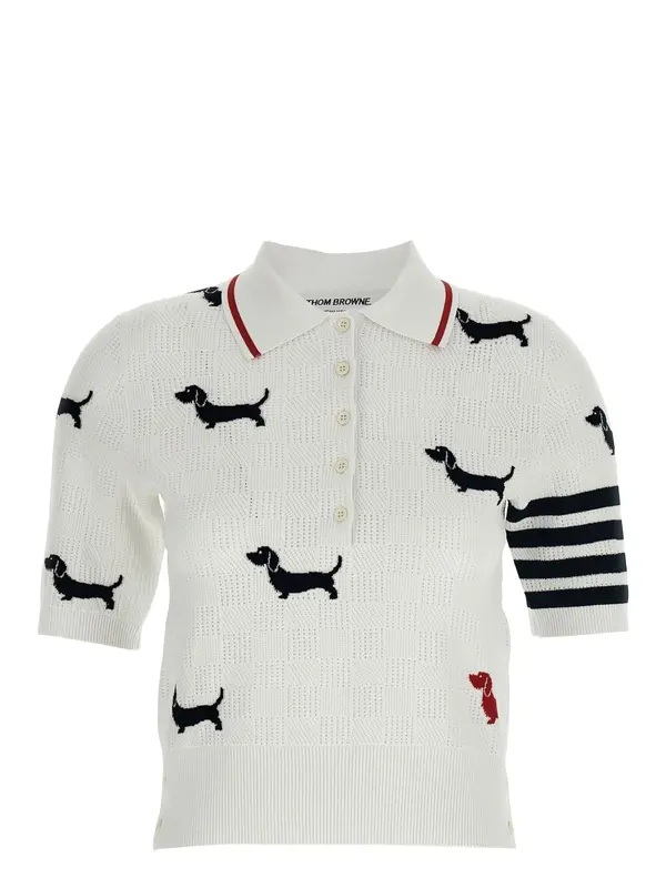 Thom Browne Hector Polo Shirt - White