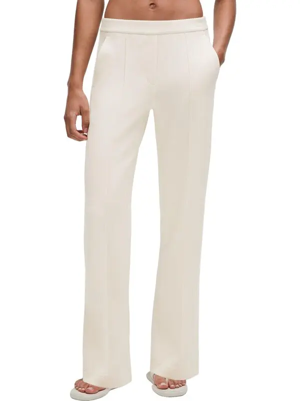 Lululemon Softstreme Pintuck Mid-rise Pant - Light Ivory
