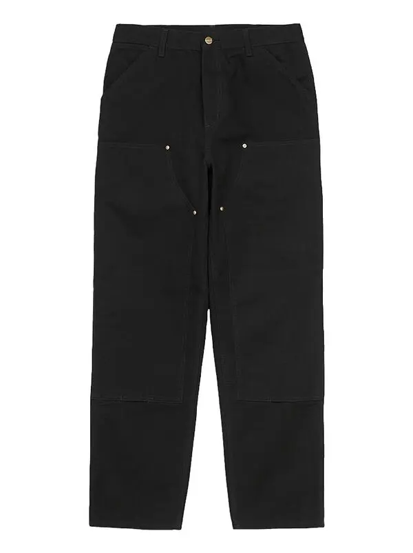 Carhartt Work In Progress Carhartt Relaxed Straight Fit Double Knee Pants - Black (rinsed)
