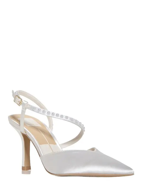 Dolce Vita Kamra Embellished Pumps - True White