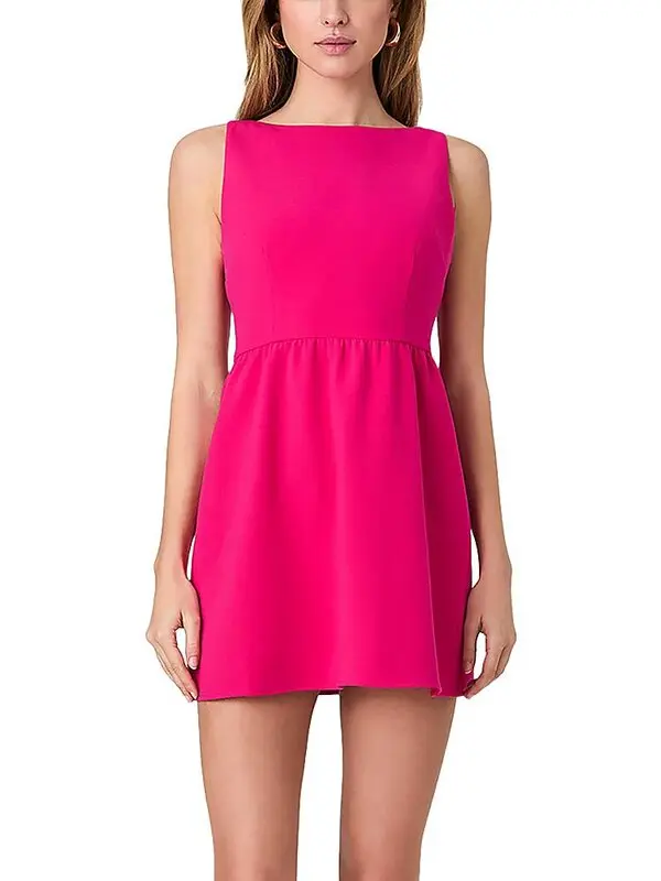 French Connection Whisper Mini Dress - Cerise Pink