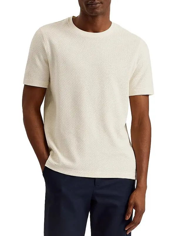 Ted Baker London Curlys Textured Short Sleeve Tee - Ecru