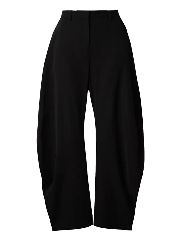 Acne Studios Crepe Barrel-leg Trousers - Black