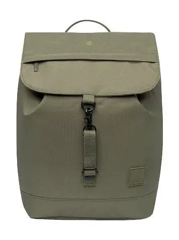 LEFRIK Printed Backpack With Flap Closure - Olive