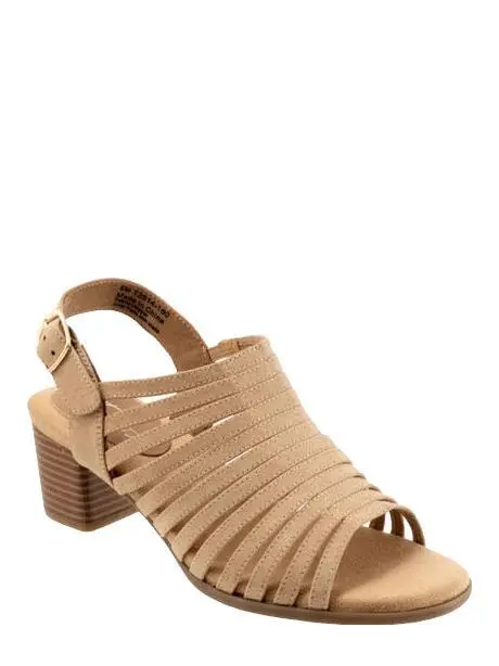 Trotters Midge Slingback Sandal - Beige Suede