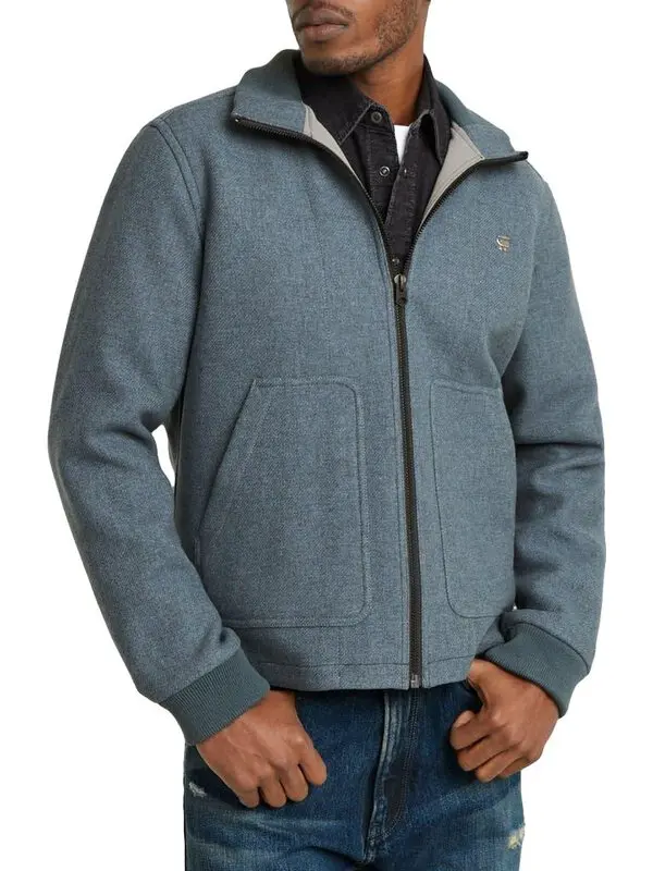 G-star Raw Recycled Wool Blend Utility Jacket - Axis