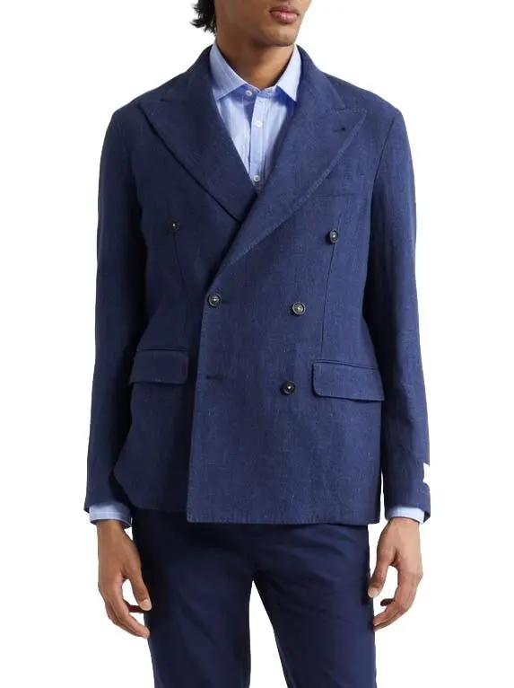 Massimo Alba Double-breasted Sport Coat - Blu