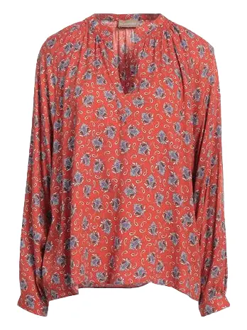 ACADEMIA Paisley-print Viscose Blouse - Red