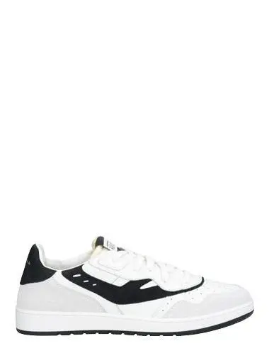 RUN OF Leather Low-top Sneakers - White