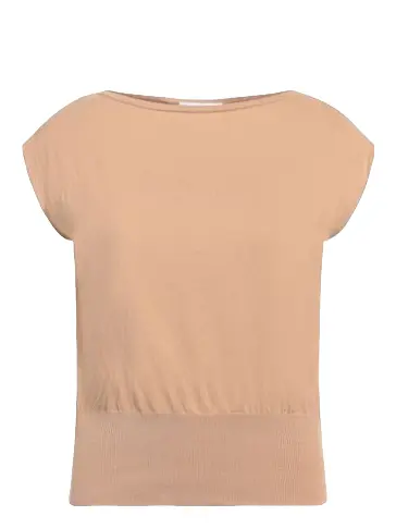 Alpha Studio Sleeveless Cotton Sweater - Beige