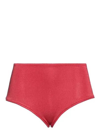 Calle Del Mar Knitted Hot Pants - Tomato Red