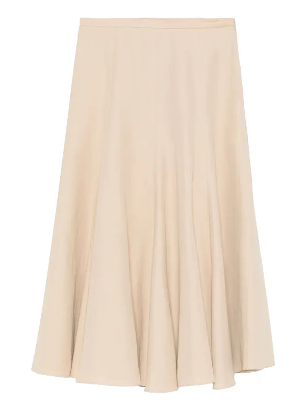 Fabiana Filippi Twill Midi Skirt - Neutrals