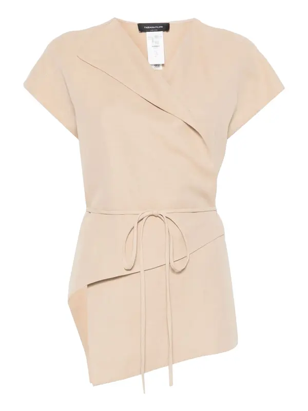 Fabiana Filippi Wrap Vest - Neutrals