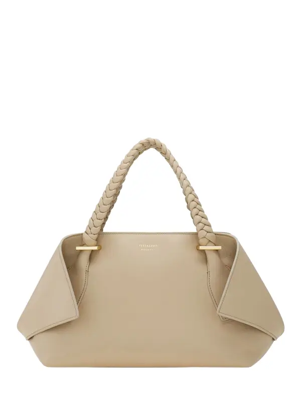 FERRAGAMO Scarf Shoulder Bag - Neutrals