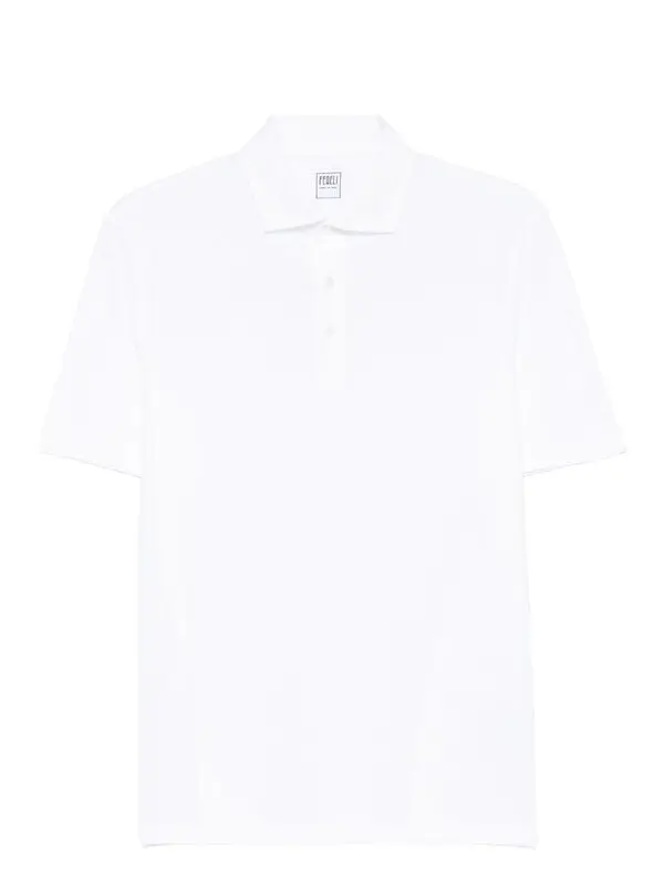 Fedeli Piqué Polo Shirt - White