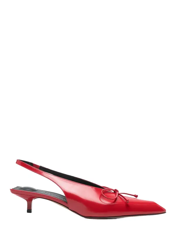 Jacquemus 35mm Cubisto Slingback - Red