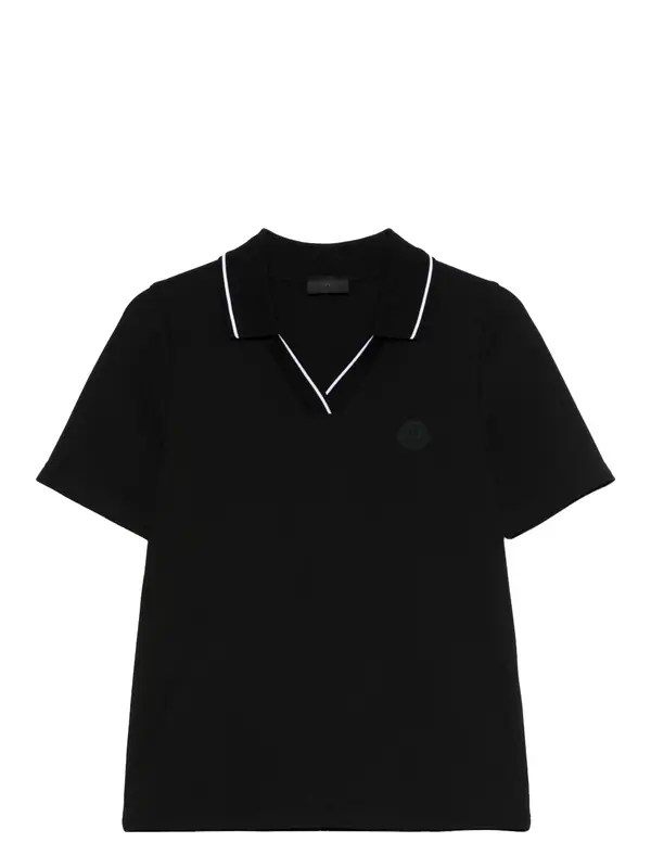 Moncler Short-sleeve Polo Shirt - Black