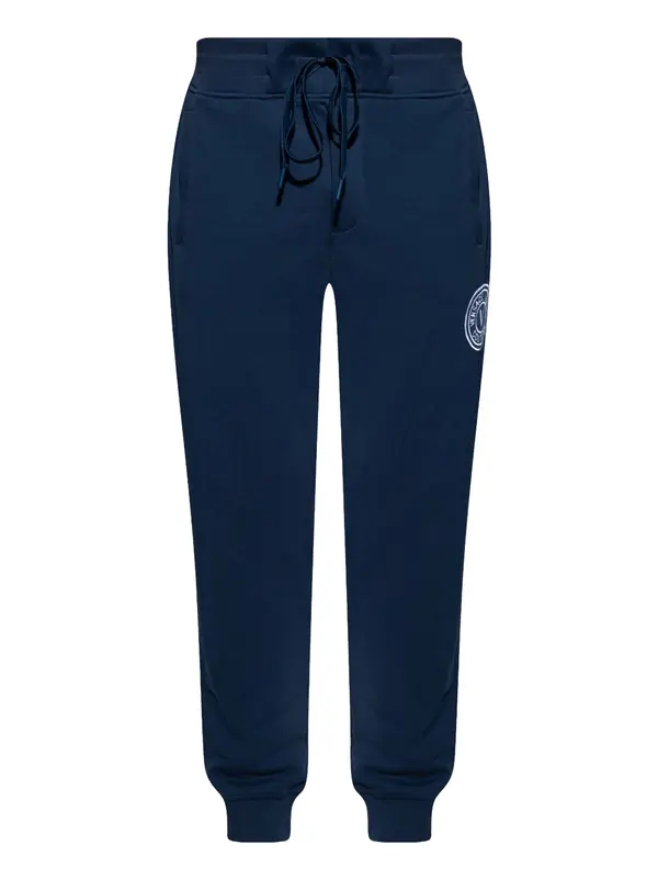 Versace Logo-embroidered Track Pants - Blue
