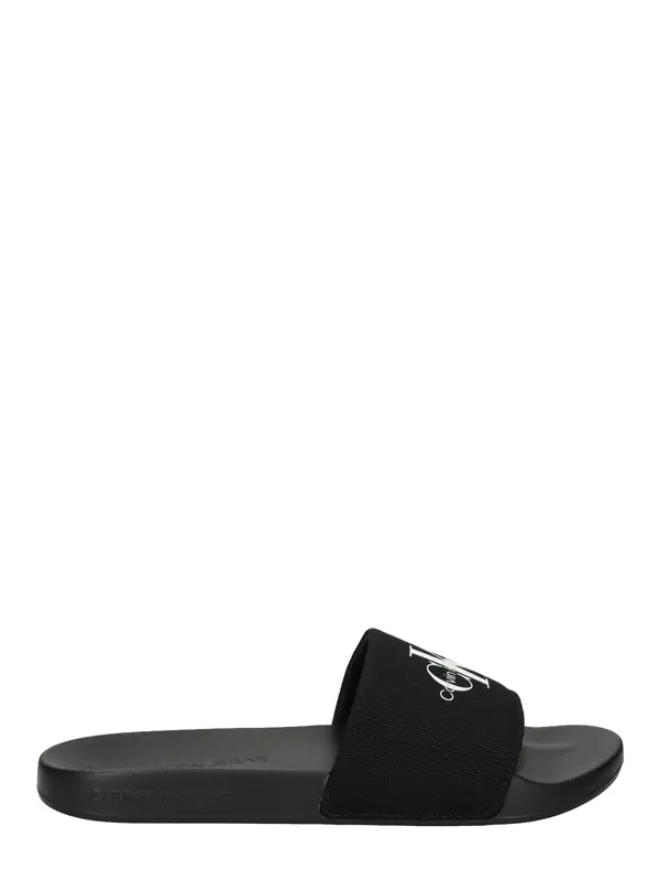 Calvin Klein Logo Slides - Black
