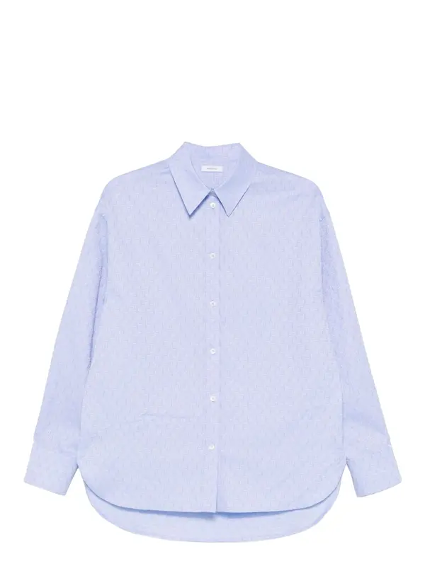 FERRAGAMO Monogram Shirt - Blue