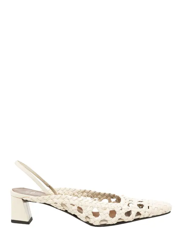 GIUSEPPE ZANOTTI Brendha Cage Slingback Pumps - Neutrals