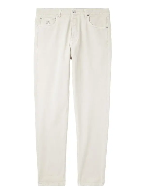 Brunello Cucinelli Straight-leg Jeans - Neutrals