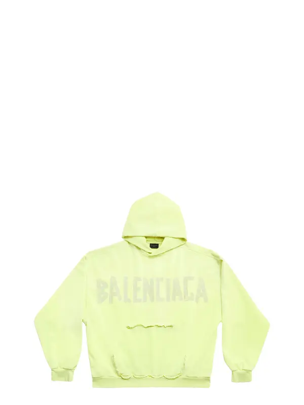 Balenciaga Ripped Pocket Hoodie - Yellow