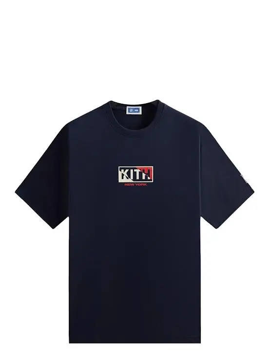 Kith X New York Rangers Pennant Vintage Tee Shirt - Nocturnal