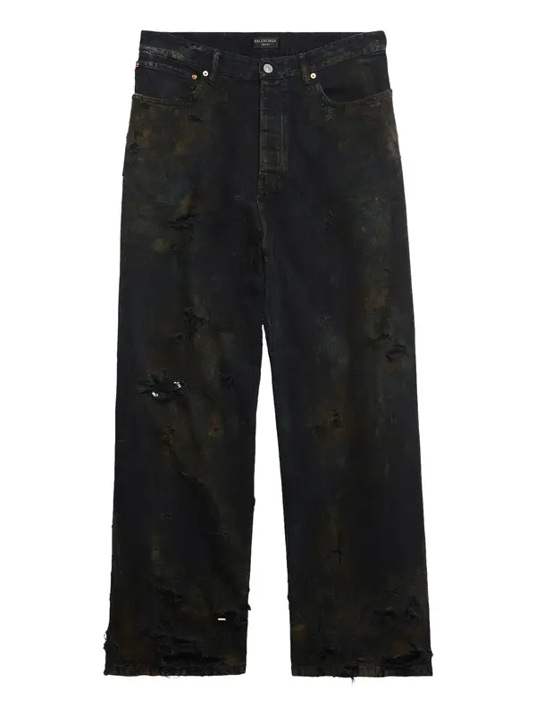 Balenciaga Destroyed Trousers - Black