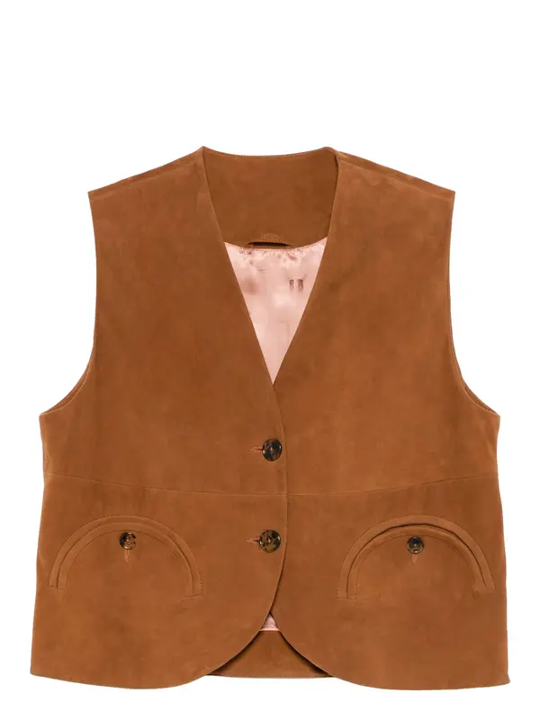 BLAZÉ MILANO Gliss Gilet - Brown