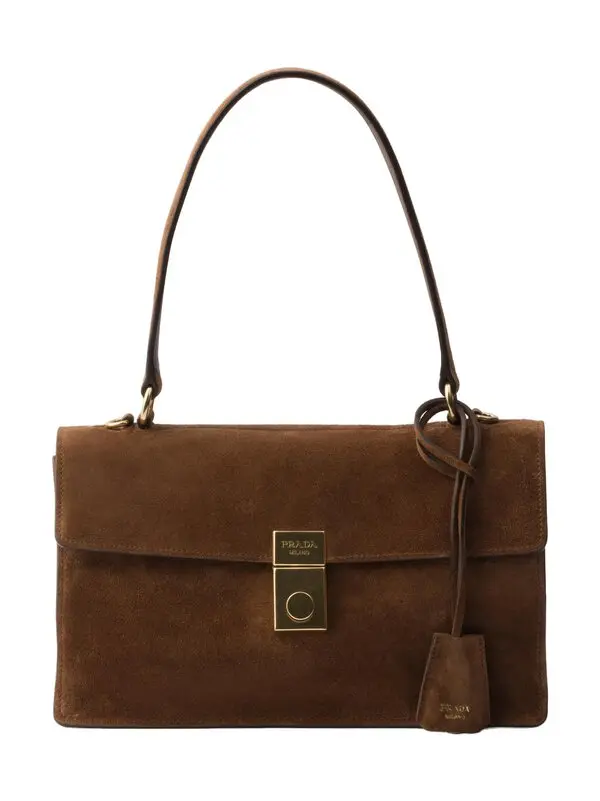 Prada Soft Sound Medium Shoulder Bag - Cocoa Brown