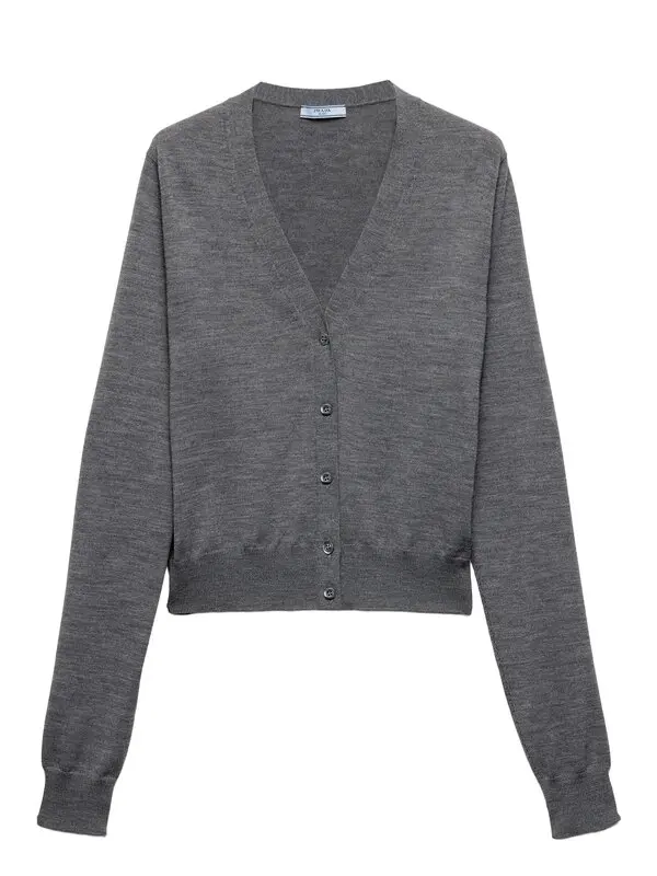 Prada Wool Cardigan - Grey