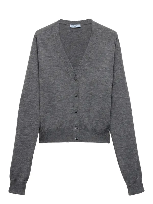 Prada Wool Cardigan - Slate Gray