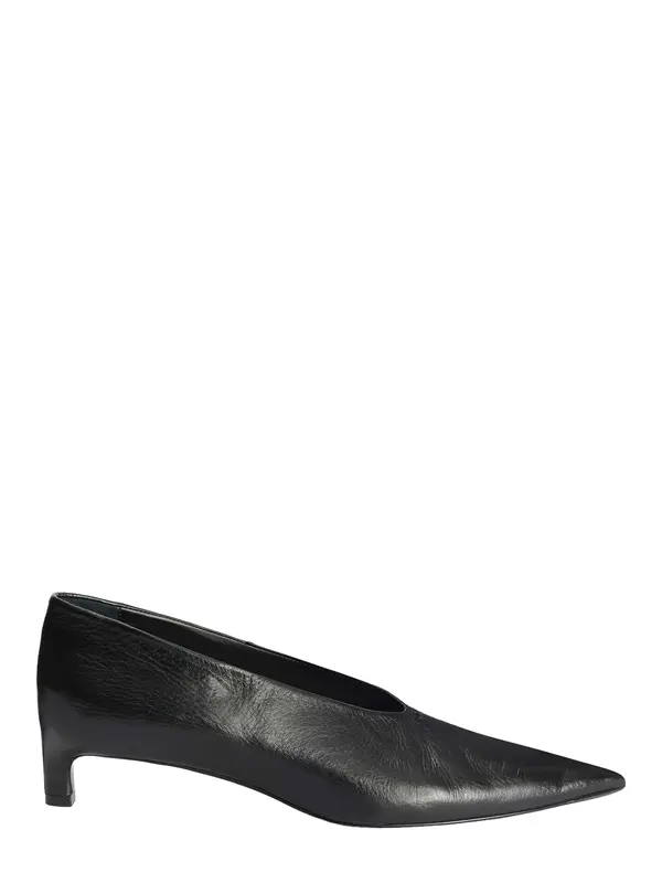 JIL SANDER Leather Pumps - Black