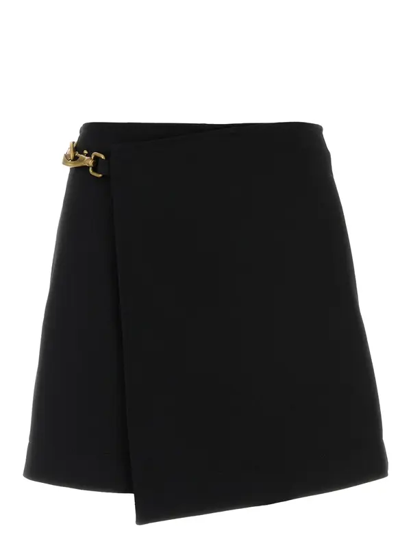 Burberry Wrap Mini Skirt - Black