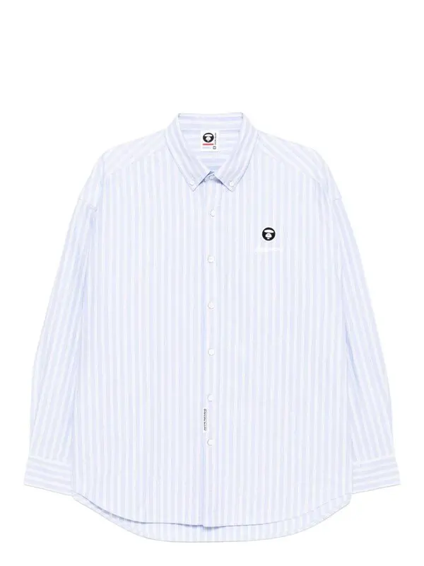 AAPE BY *A BATHING APE® Striped Shirt - Blue