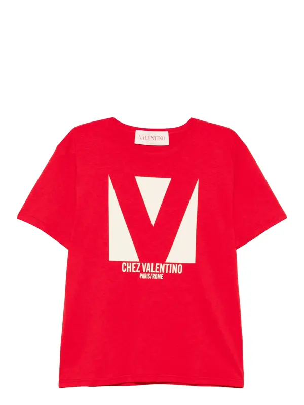 Valentino Garavani Logo-print T-shirt - Red